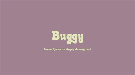 Buggy Font Download Free For Desktop And Webfont