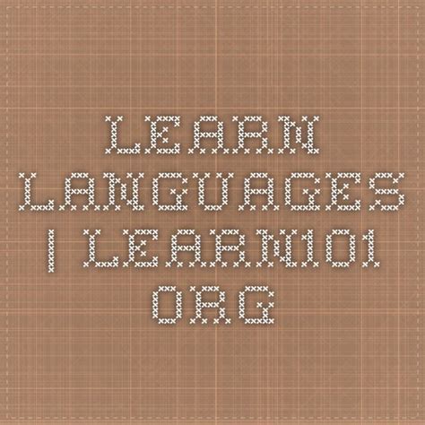 Tips Learning A New Language Learn101org
