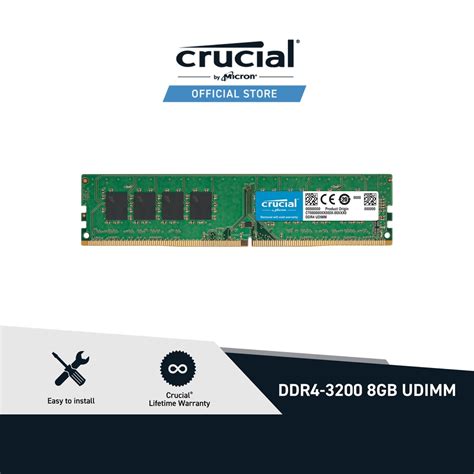 Crucial Ddr4 3200 Udimm Memory For Desktop 4gb 8gb 16gb 32gb Ddr4 3200 Shopee Malaysia