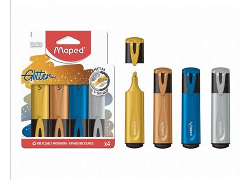 Maped Glitter Highlighter Art And Craft Hobbies And Toys Stationery