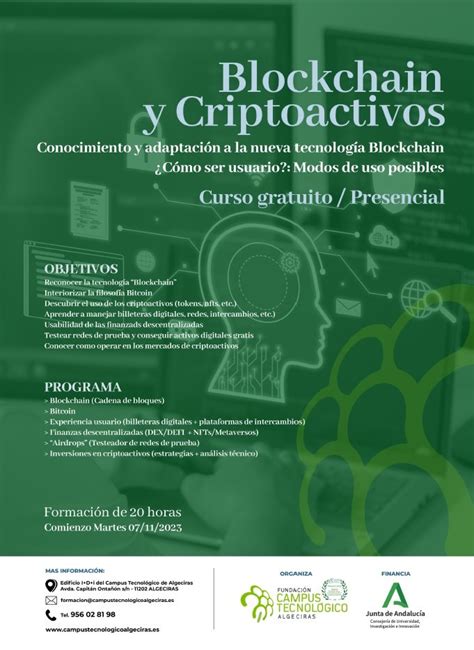 Curso Blockchain Y Criptoactivos Fundación Campus Tecnológico Algeciras