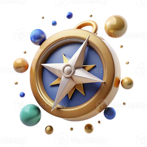 Magnificent Modern Compass Rose Navigation Tool Cutout For Cartography