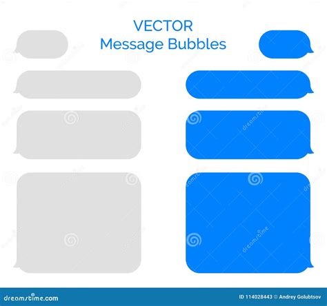 Message Bubbles Chat Vector Icons Vector Deign Template Of Message