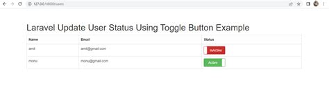 How To Add Active And Inactive Button In Laravel Devops Freelancer