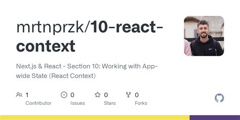Github Mrtnprzk React Context Next Js React Section Working With App Wide State