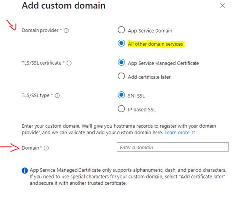 How To Add Domain Name Bought From Porkbun To Azure Azure Web Apps Stack Overflow