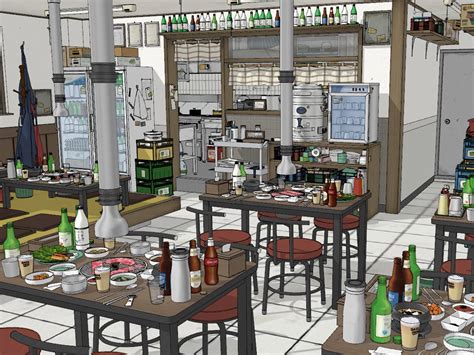 웹툰 배경 음식점 3탄 [ 고기집 ] 텀블벅 크리에이터를 위한 크라우드펀딩