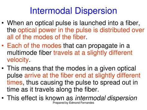 Ppt Intermodal Dispersion Powerpoint Presentation Free Download Id