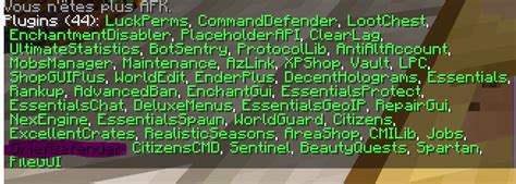 Bug As Soon As I Install The Plugin A Few Hours Later It Doesnt Work