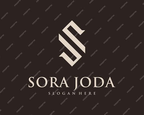 Premium Vector Letter Sj Js Classy Elegant Luxury Geometric Mirror Symmetric Minimalist