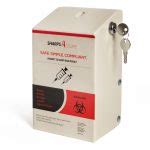 Wall Mount Enclosure With Lock And Key For 1 Quart Sharps Container Sharps Assure