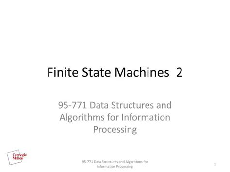 Ppt Finite State Machines 2 Powerpoint Presentation Free Download Id4522603