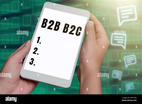text showing inspiration b2b b2c internet concept two types for