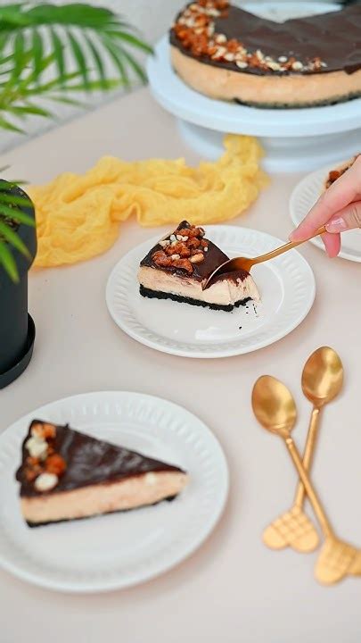 მიწისთხილის კარაქის ჩიზქეიქი შოკოლადის განაშით 🤤💛 Youtube