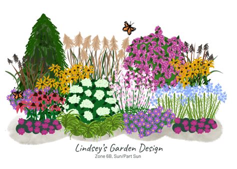4 Season Flower Garden Layout