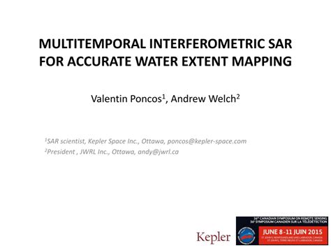 Pdf Multitemporal Interferometric Sar For Accurate Water Extent Mapping