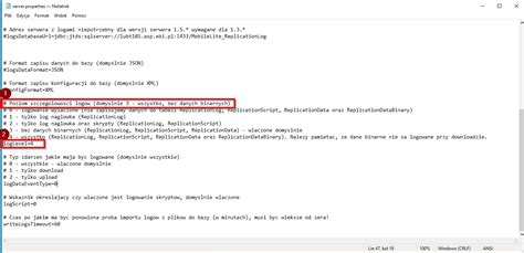 Włączenie Logowania Operacji Replikacji Na Serwerze Wapro Erp Pomoc