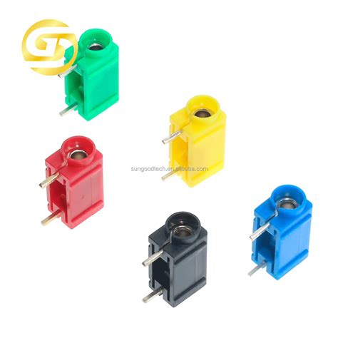 4mm Banana Socket Side Stackable Pcb Mount 24a Banana Jack For Audio High Quality Stand High