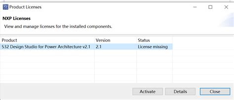 Solved S32ds Pav21 License Missing Nxp Community