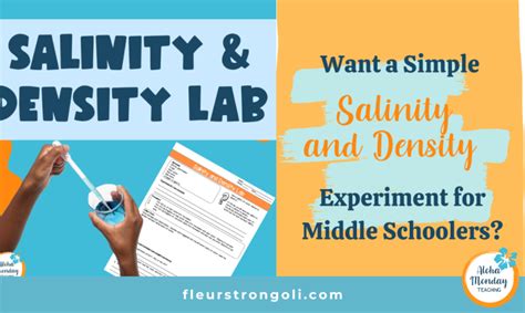 Want A Simple Salinity And Density Experiment For Middle Schoolers Aloha Monday Teaching