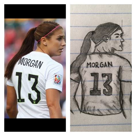 How To Draw Alex Morgan Drawing Skills Academy