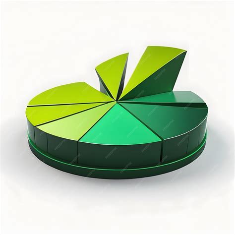 Premium Photo 3d Pie Chart Illustration Pie Chart With Depth