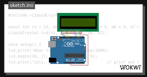 Lcd16x2time Datev2 Wokwi Esp32 Stm32 Arduino Simulator