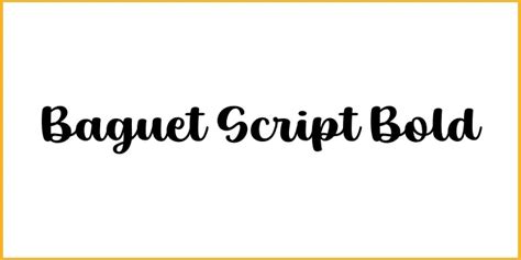 Baguet Script Bold Font Free Font Download Download Thousands Of