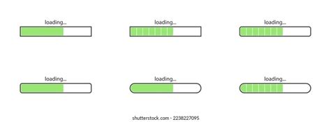 막대 진행률 아이콘 로드 녹색 벡터 스톡 벡터로열티 프리 1729591996 Shutterstock