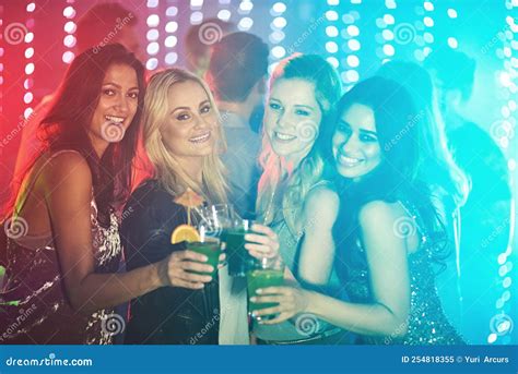 Are You Ready To Party Portrait Of A Group Of Young Women Drinking