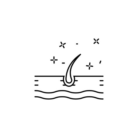 Hair Health Intestinal Concept Line Vector Icon 22418045 Vector Art At