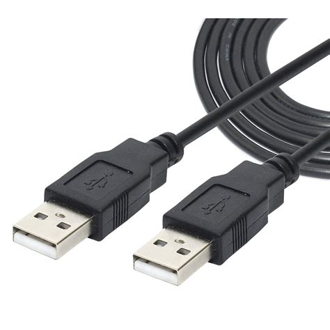 Usb A Male To A Male Plug Shielded High Speed Black Usb To Usb Cable Extension M Type A Usb