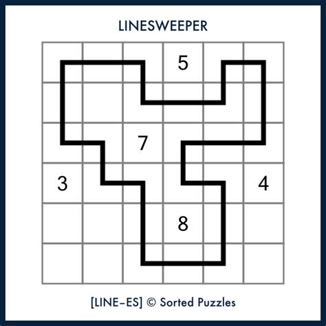 Linesweeper LINE 5 010P Sorted Puzzles
