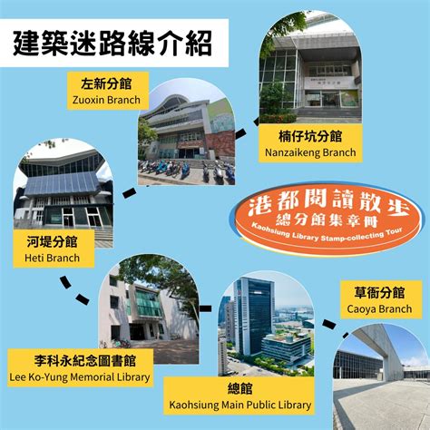 高雄市立圖書館 閱讀心視界 港都閱讀散步：總分館集章冊活動~準備開跑🙌 󠀠 📣11月5日開跑倒數 ᐟᐟ