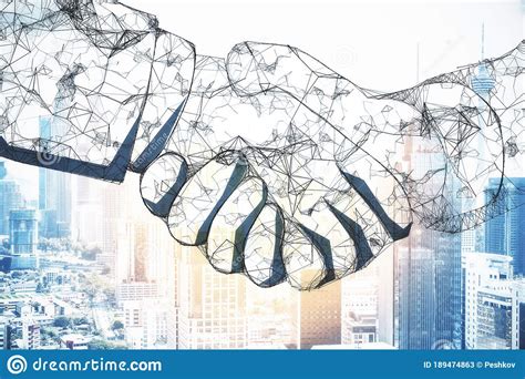 Abstract Polygonal Space Low Poly Dark Background With Connecting Dots And Lines Light