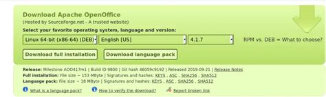 Install OpenOffice On Kali Debian Ubuntu Linux Mint