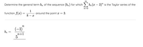 Solved Determine The General Term Bn Of The Sequence Bn Chegg Com