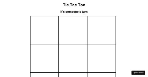 React Tic Tac Toe Part Code Along Codesandbox