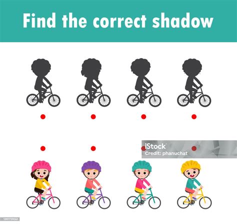 올바른 그림자를 찾으십시오 어린이를위한 교육 게임 어린이를위한 그림자 매칭 게임 어린이를위한 비주얼 게임 점 그림 교육 벡터 일러스트 레이 션을 연결하십시오
