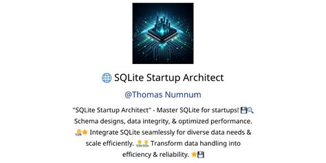 🌐 Sqlite Startup Architect Gpts Features And Functions Examples And