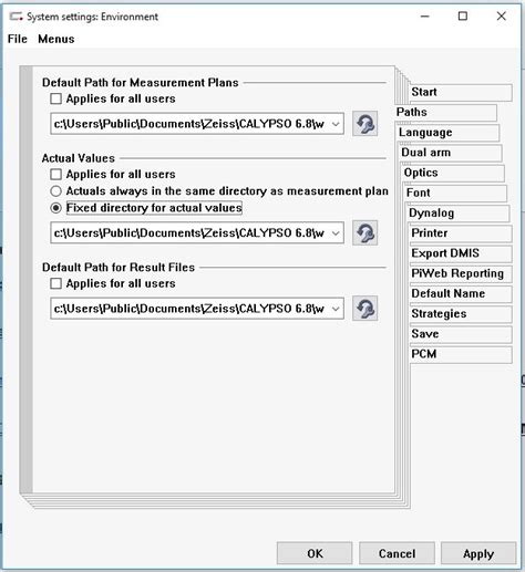 How To Edit The File Location General ZEISS Qualityforum