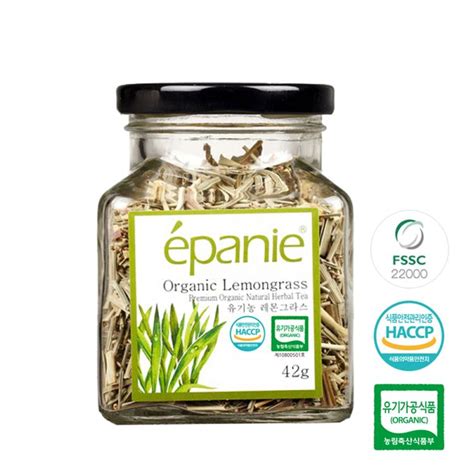에빠니 유기농 허브티 레몬그라스차 유리병 대 42g 잎차 홈플러스 택배배송