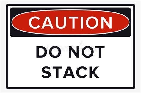 Do Not Stack Packaging Symbol Sign And Label Indicating That Items Should Not Be Stacked To