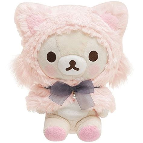 San X Rilakkuma Korilakkuma Cat Plush Doll Pink Height 16 Japan Ebay