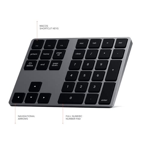 Oem Bluetooth Numeric Keypad Slim Rechargeable 34 Keys Gcc Electronic