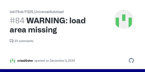 Warning Load Area Missing · Issue 84 · Loki79ukfs25universalautoload · Github