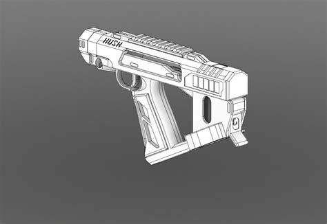 hush string powered foam dart blaster stl files only etsy india