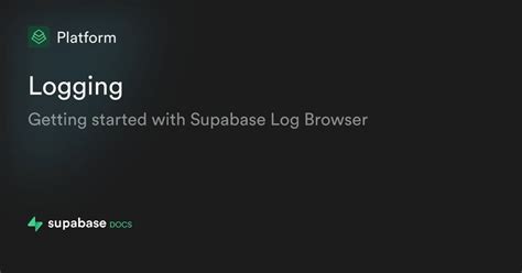 advanced logging features in supabase r supabase
