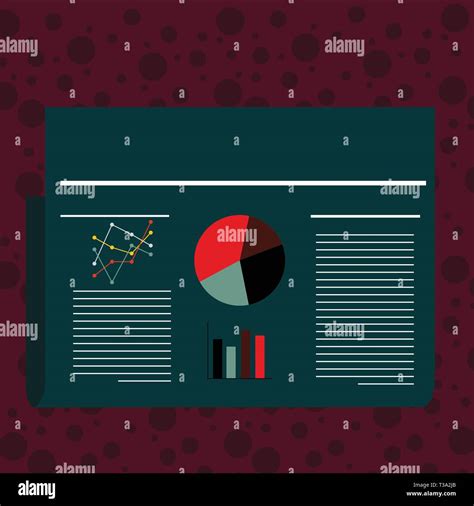 Colorful Layout Design Plan Of Text Line Bar Linear And Pie Chart Diagram Copy Space Design
