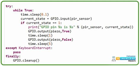 Motion Detection With PIR Sensor Raspberry Pi The Engineering Projects
